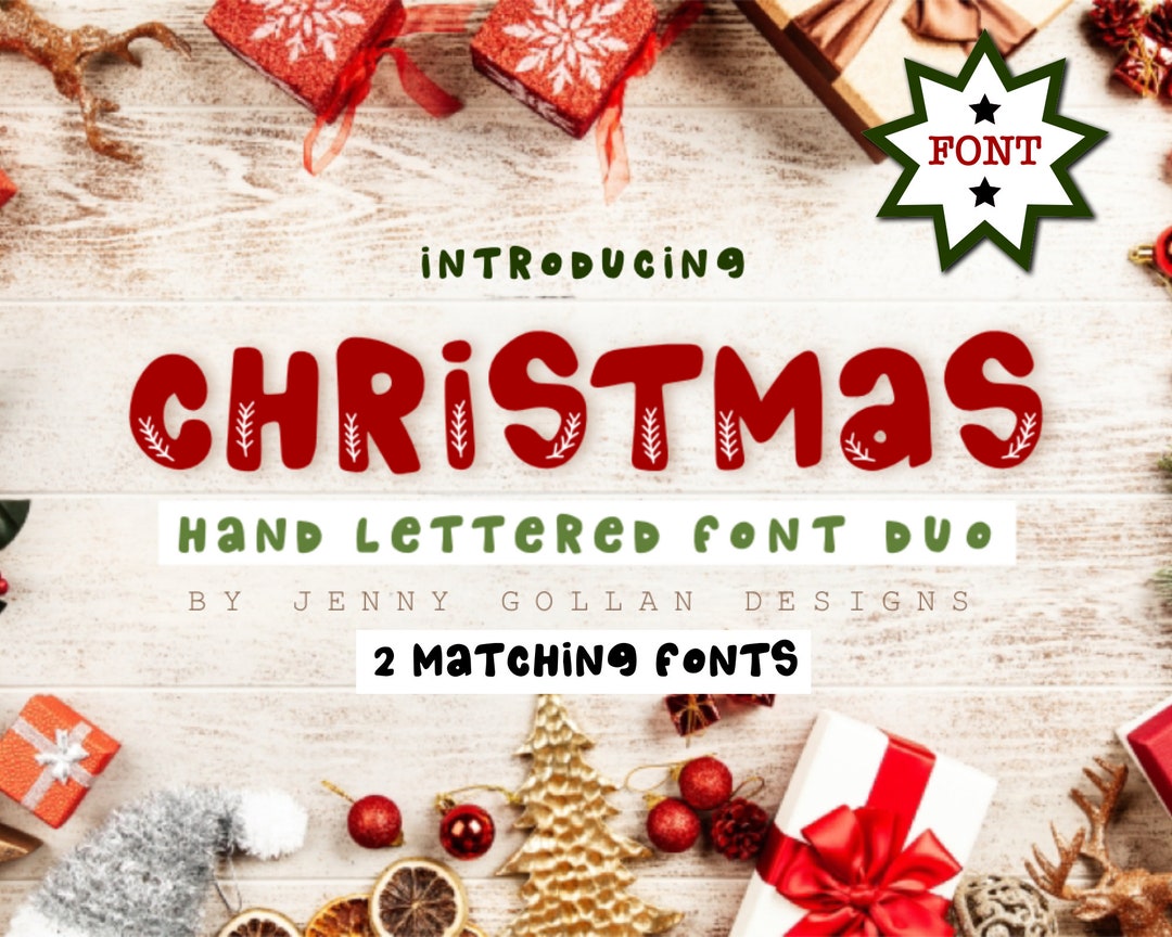 Hand Lettered Font Duo Christmas Bold and Christmas Deco for Ios ...