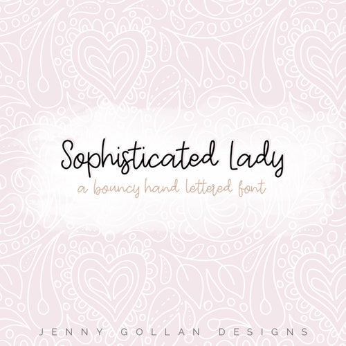 Hand Lettered Font Sophisticated Lady Script Font Modern - Etsy