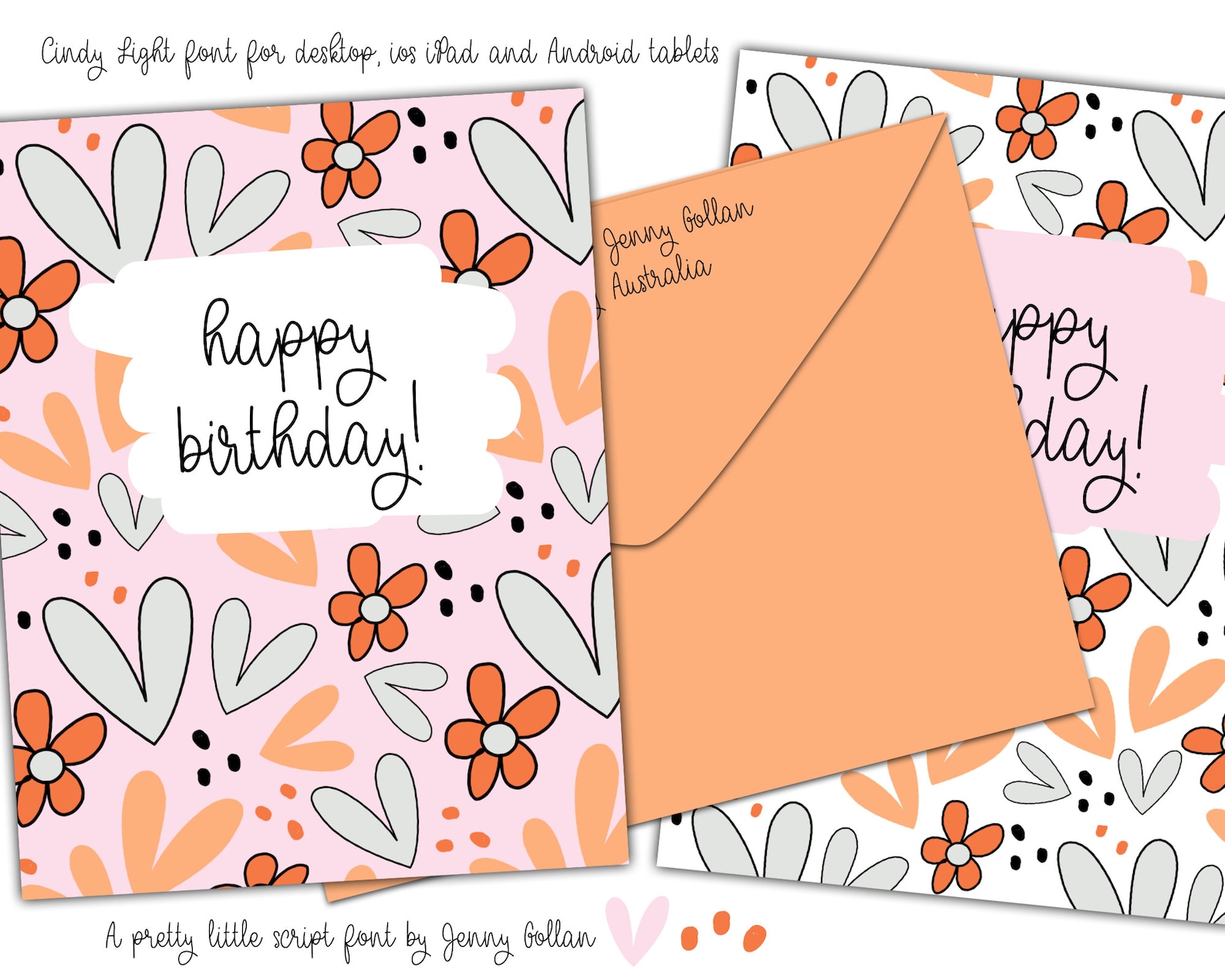 Hand Lettered Script Font Cindy Light With All Numbers and - Etsy Australia