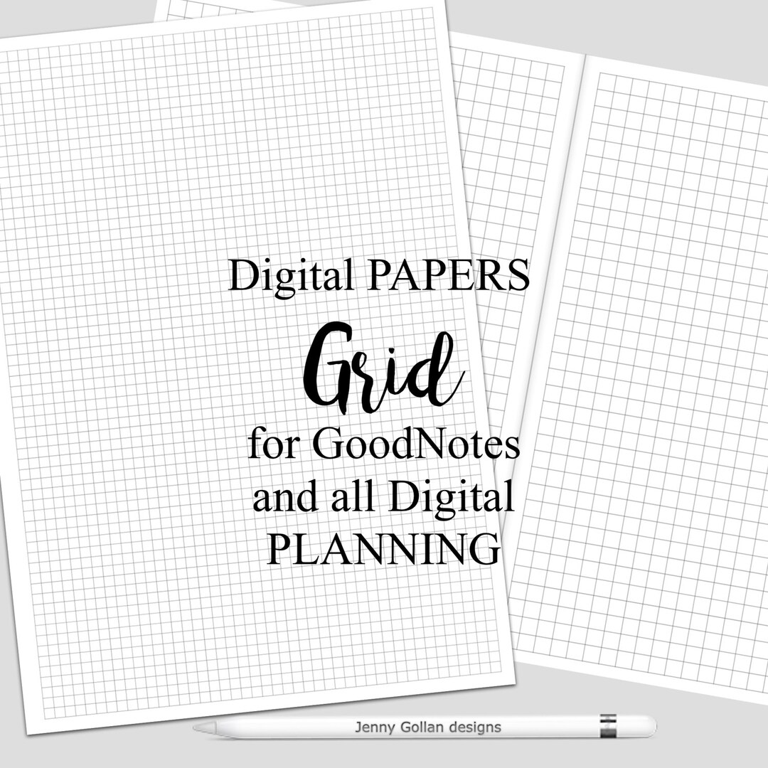 Digital Planner Pages for iPad Goodnotes Grid Papers - Etsy