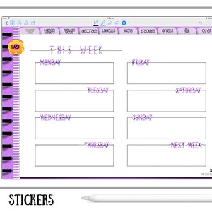 Large Digital Sticker Book for Goodnotes With Hyperlinks Plus 10 Pages ...