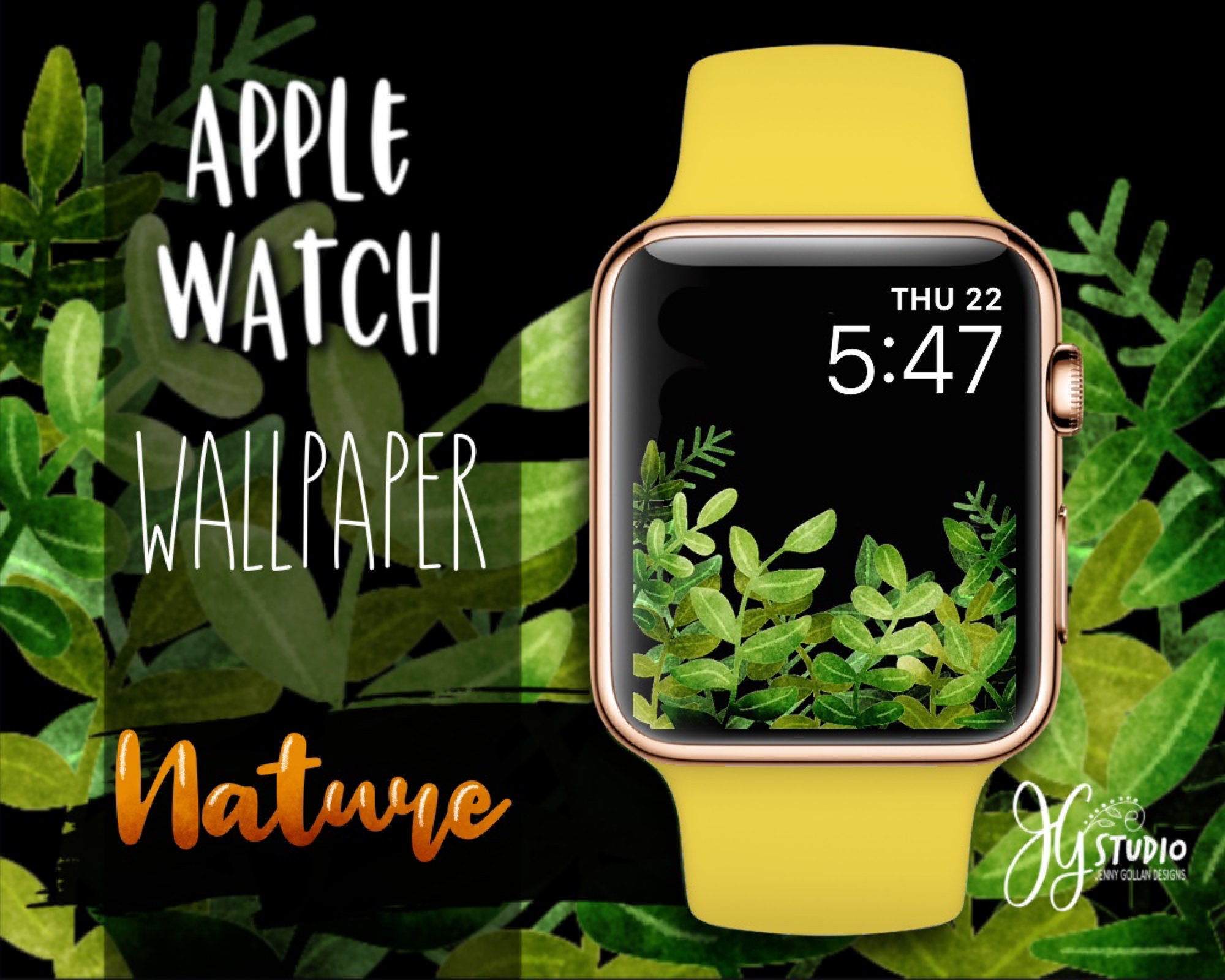 Apple Watch Wallpaper Nature Orignal Art for Your Apple Watch Face ...