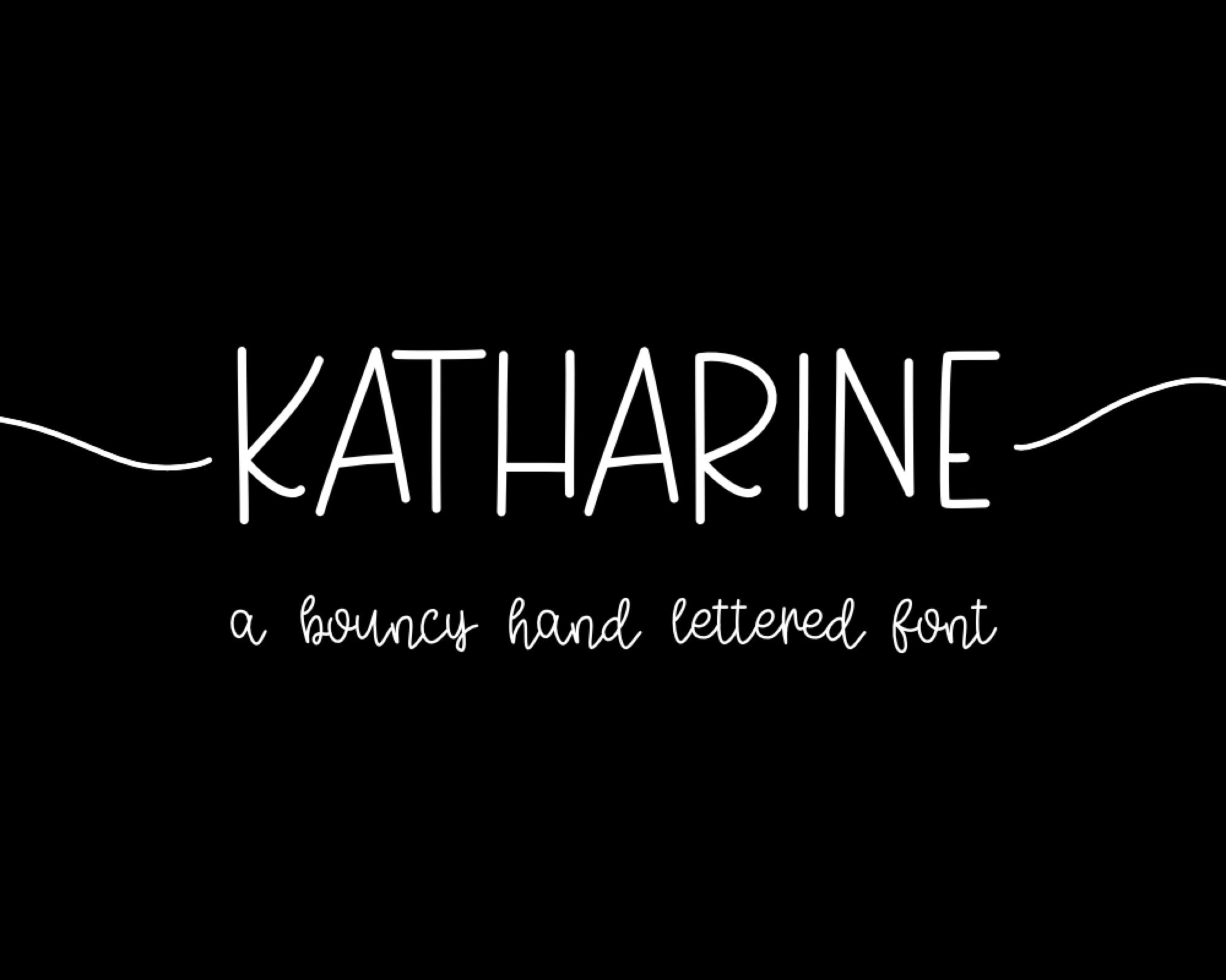Hand Lettered Font Katharine for Digital Planners on iPad and | Etsy