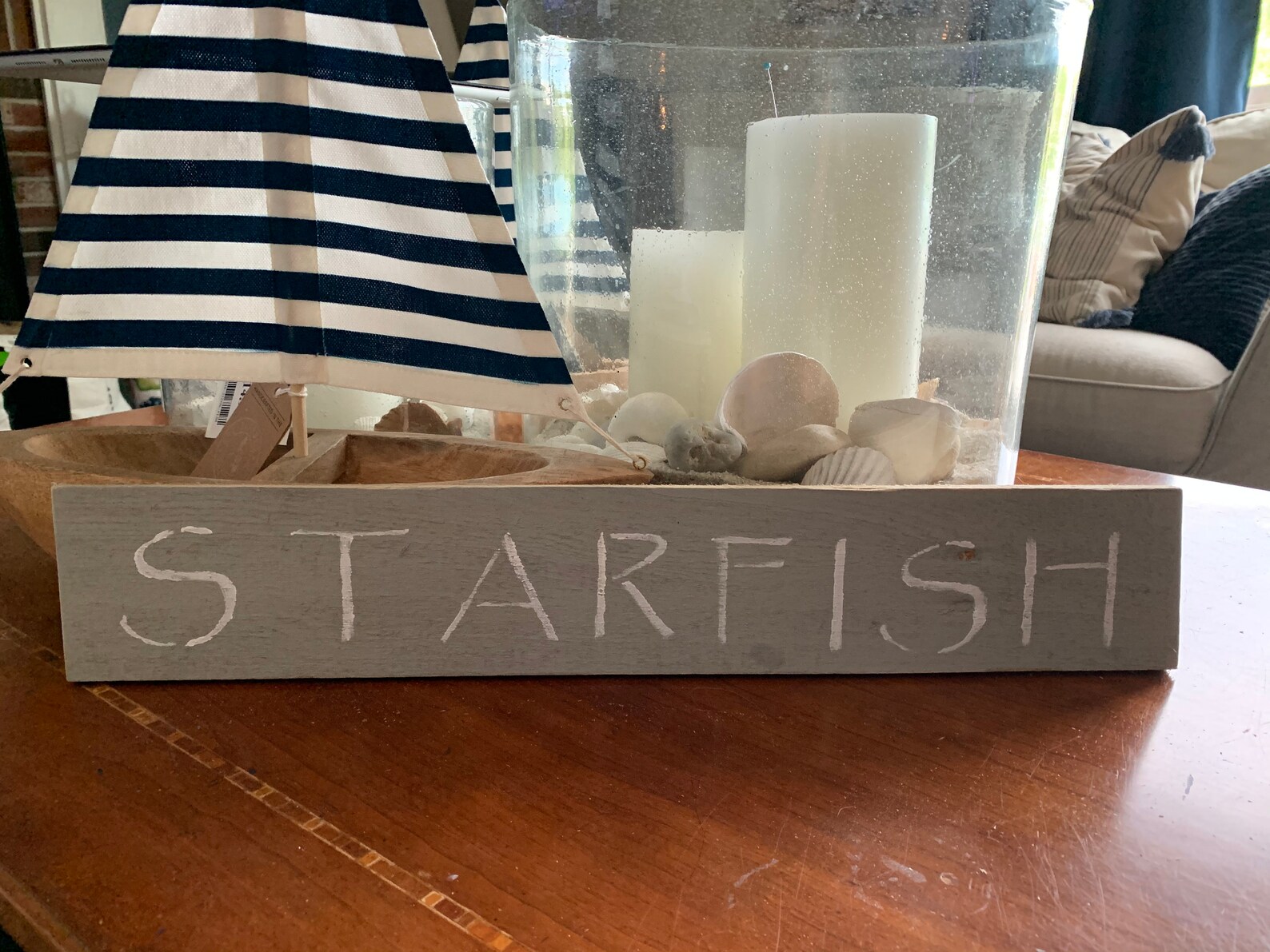Starfish sign coastal nautical | Etsy