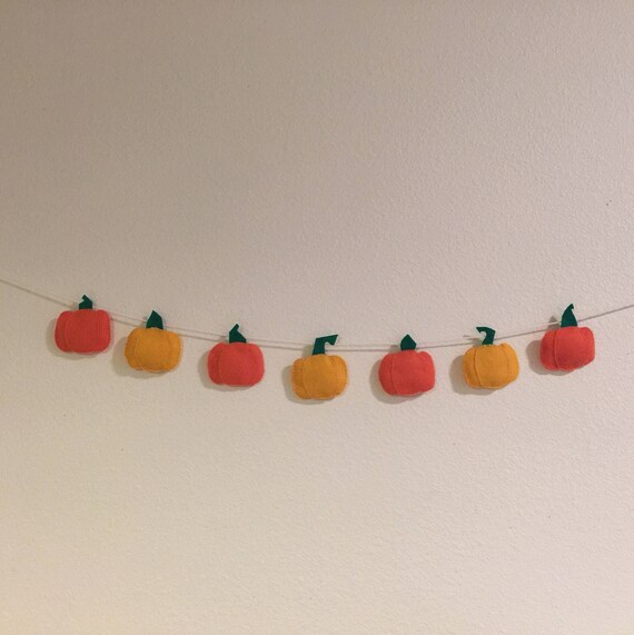 Fall Pumpkin Banner Happy Halloween Decor Thanksgiving | Etsy