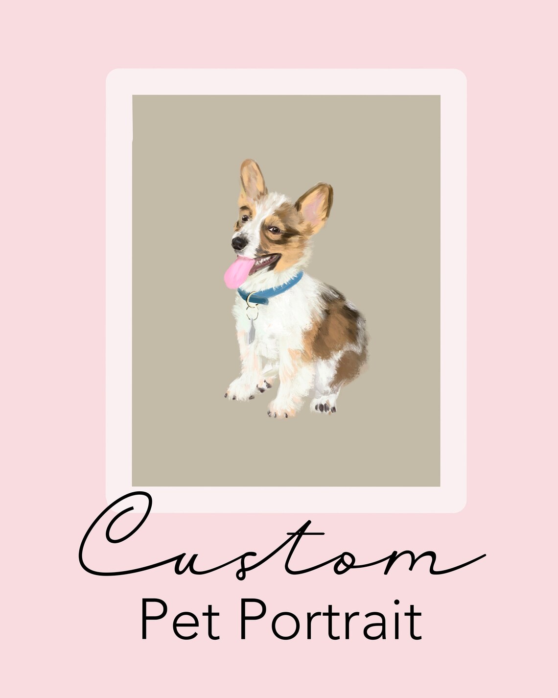 CUSTOM Pet Portrait, Painted Portrait of Dog, Cat, Horse, Etc. High ...