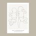 Multiples* Custom Birth Poster, Line Drawing of YOUR Actual Babies ...