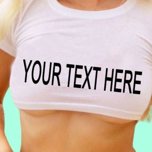 Sexy T Shirt Mini Crop Top Womens Underboob Tee Sexy Etsy