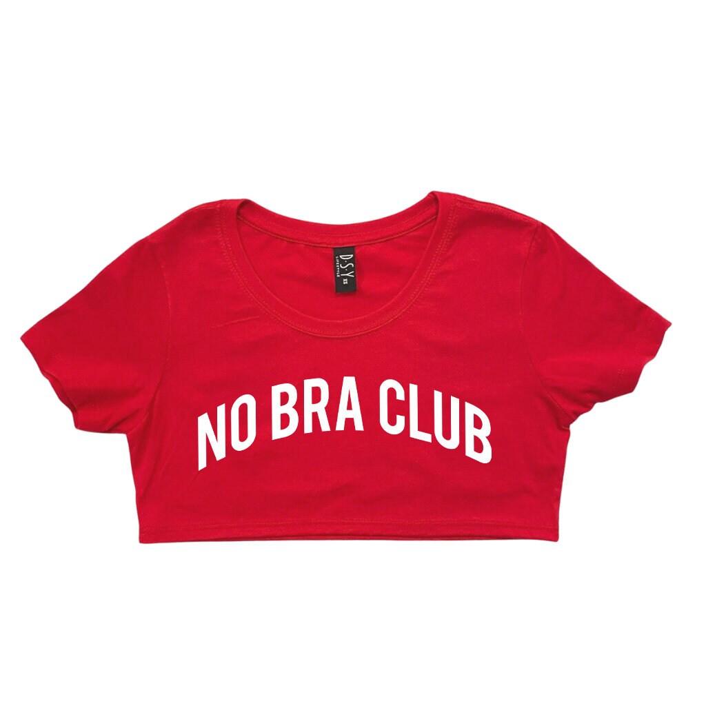 No Bra Club Sexy T Shirt Mini Crop Top Womens Underboob Tee Etsy