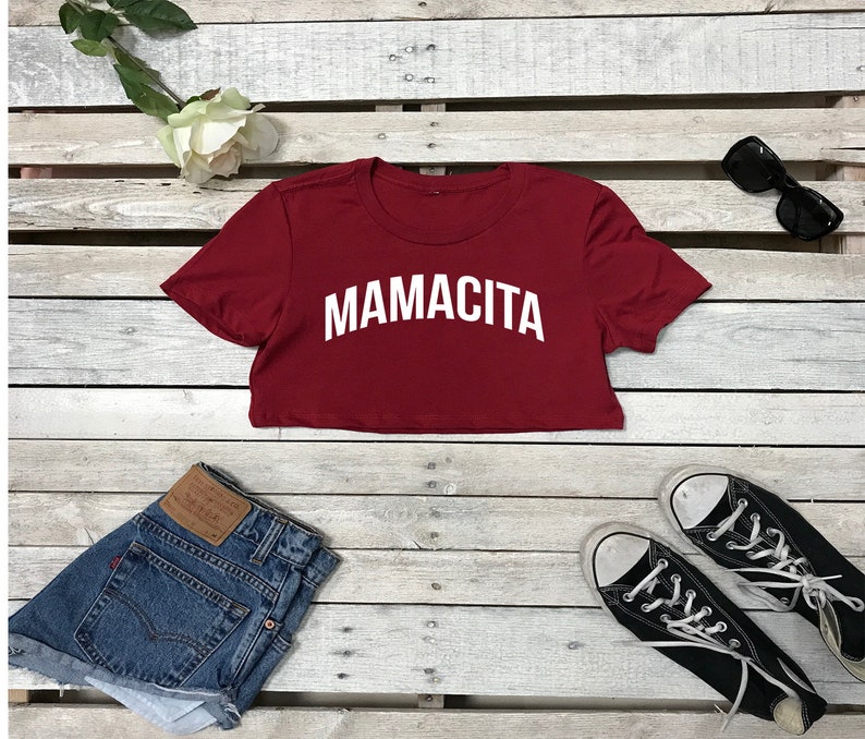 Underboob Crop Tee Mamacita Festival Clothing Rave Crop Top Etsy