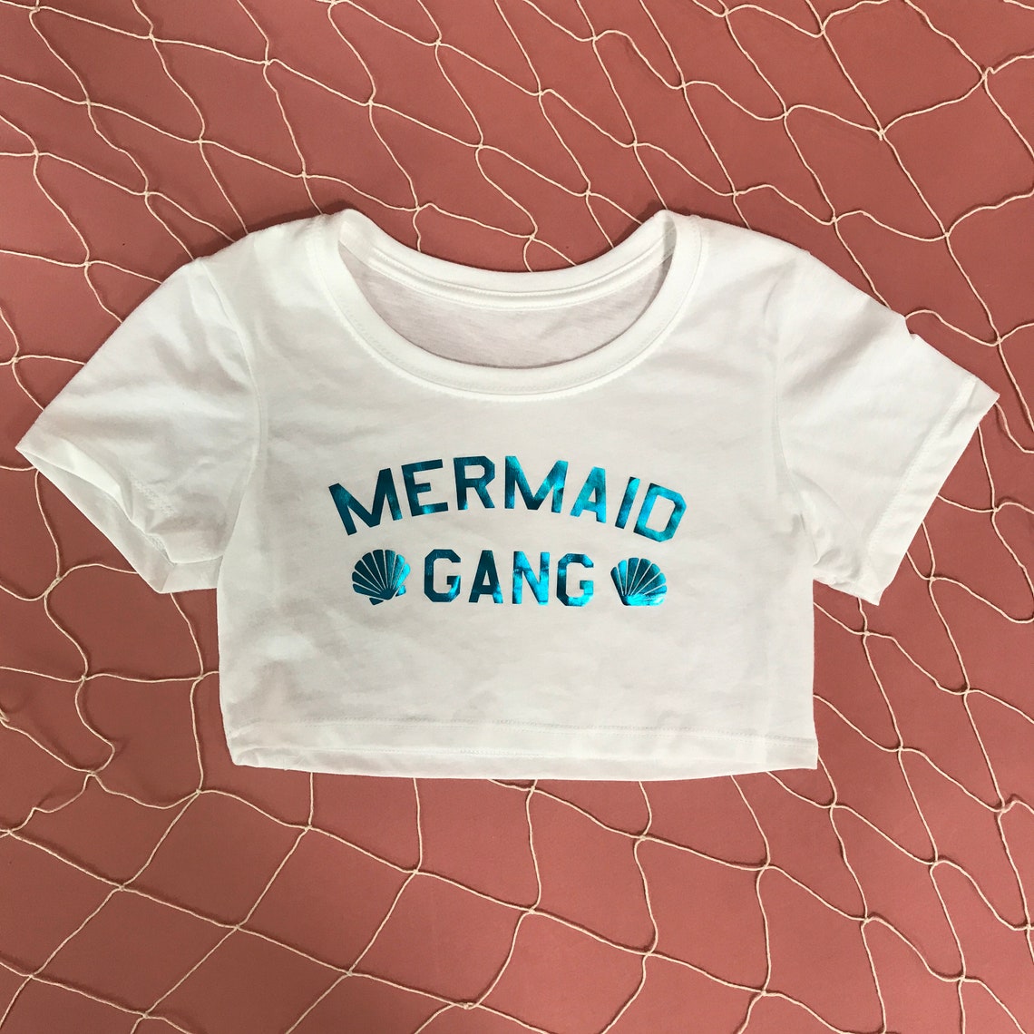 Mermaid Gang Crop Top Festival Clothing Underboob Tee Summer Etsy