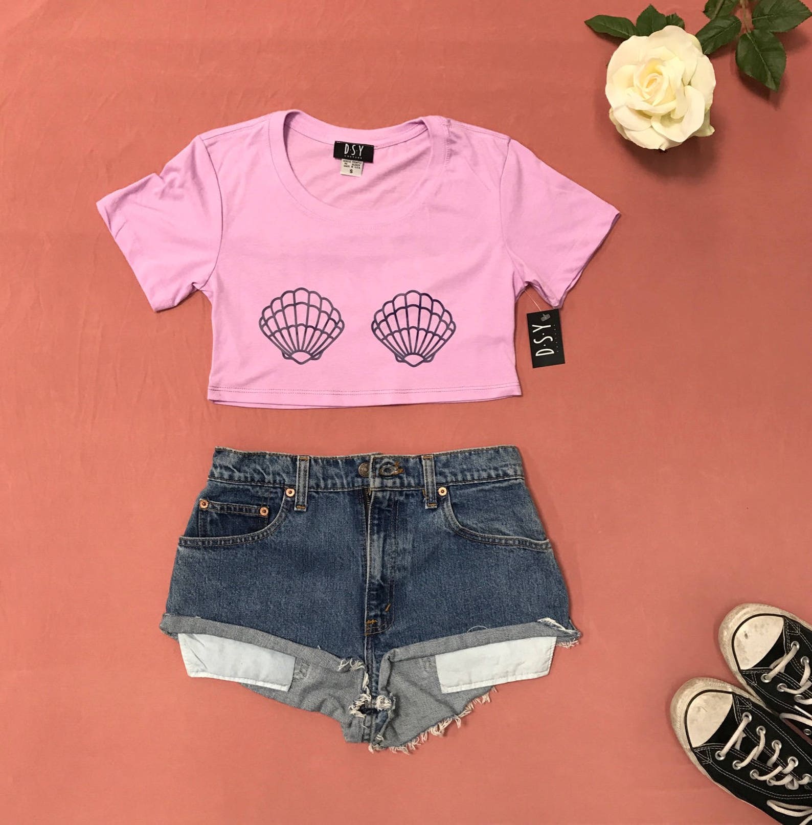 Crop Top Festival Clothing Underboob Tee Shell Tee Summer Etsy