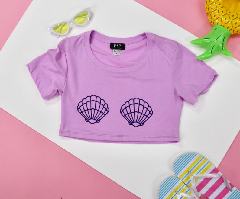 Crop Top Festival Clothing Underboob Tee Shell Tee Summer Etsy
