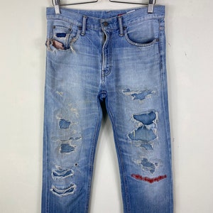 Distressed Trashed Dirty Jean Semantic Japanese Brand Vintage Jean ...