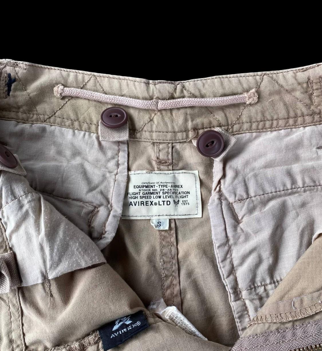 Rare Vintage AVIREX PANELLED Patched Cargo MILITARY Split Design Avirex ...