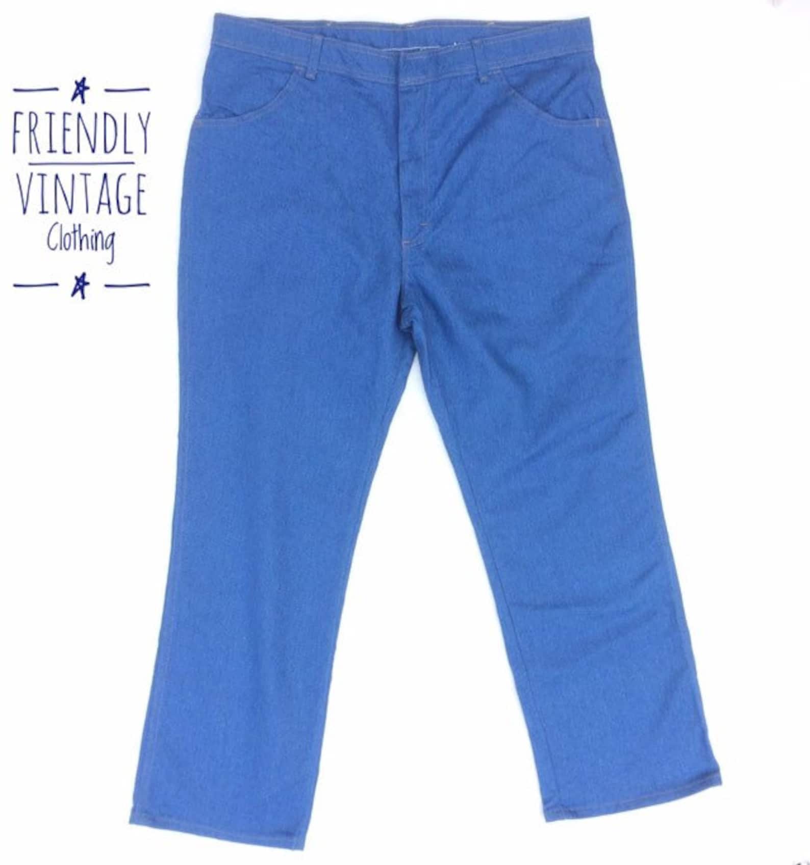 Vintage Wrangler Oversize Blue Denim Jean Size 43 Inch Waist Jean Big ...