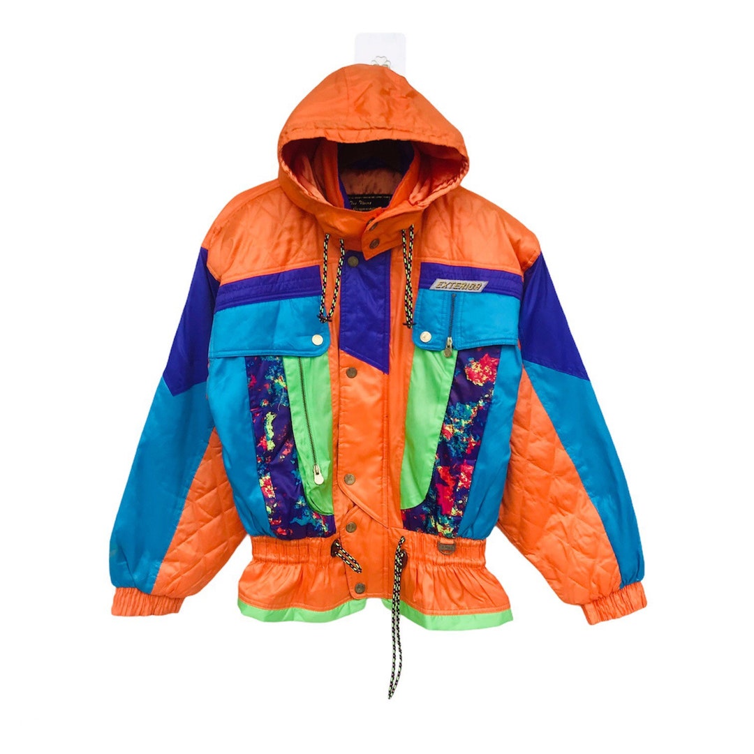 Vintage Exterior Japan Multitones Jacket Removeable Hoodie Drawstring ...