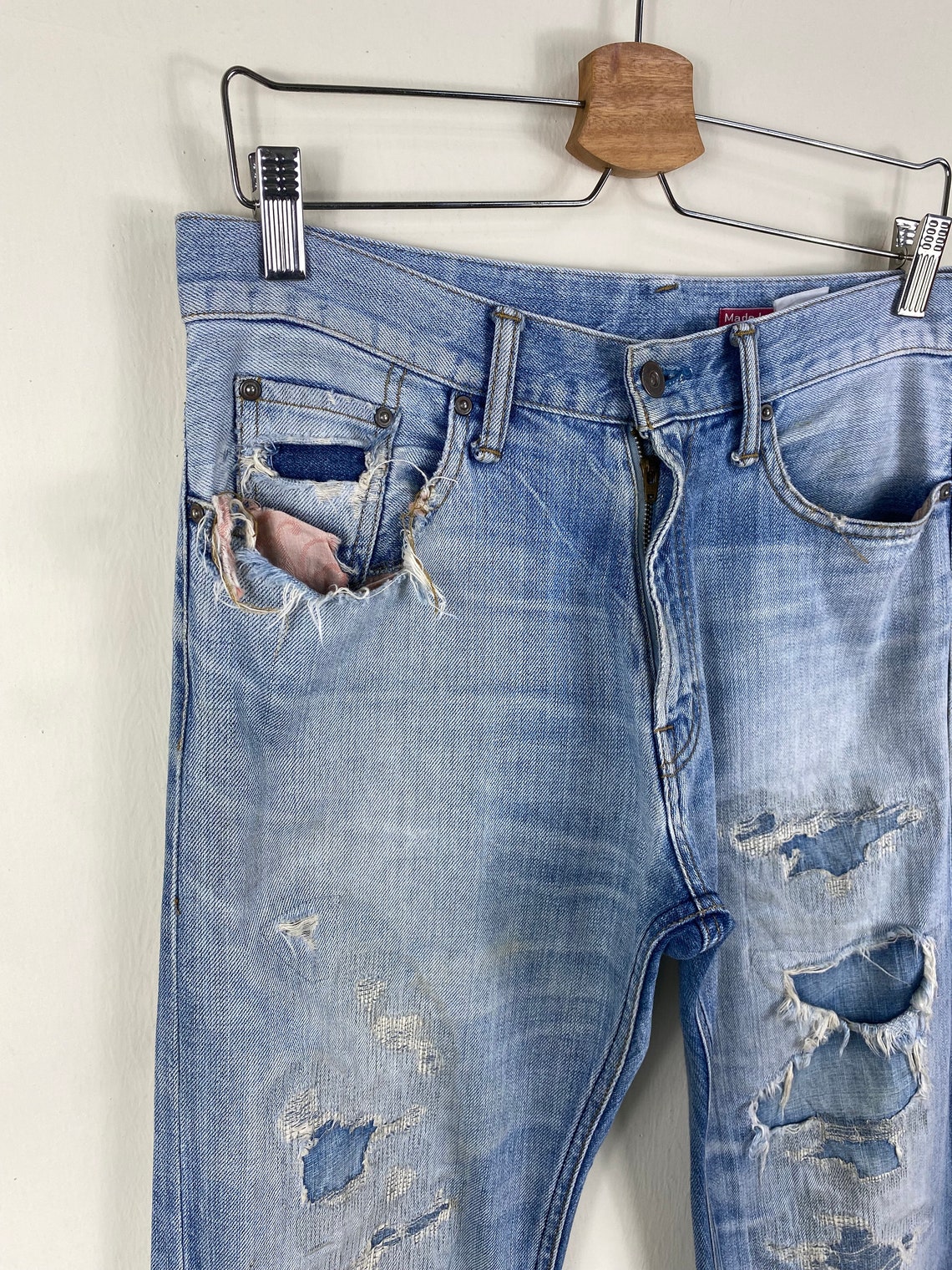 Distressed Trashed Dirty Jean Semantic Japanese Brand Vintage Jean ...