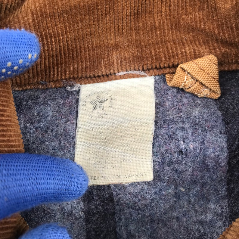 RARE Vintage Carhartt 80s Single Star Tag Chore Canvas 4 Pocket Jacket ...