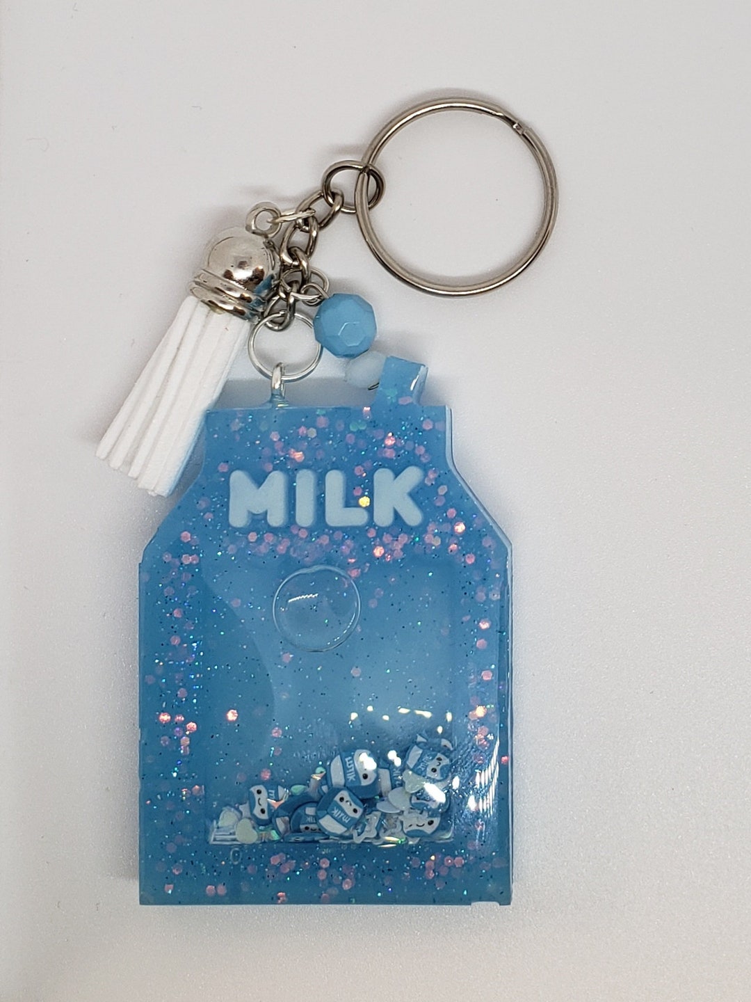 Milk Carton Shaker Keychain - Etsy