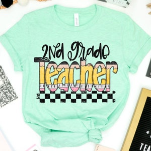 2nd Grade Teacher, 2nd Grade Teacher Shirt, Teacher Appreciation ...