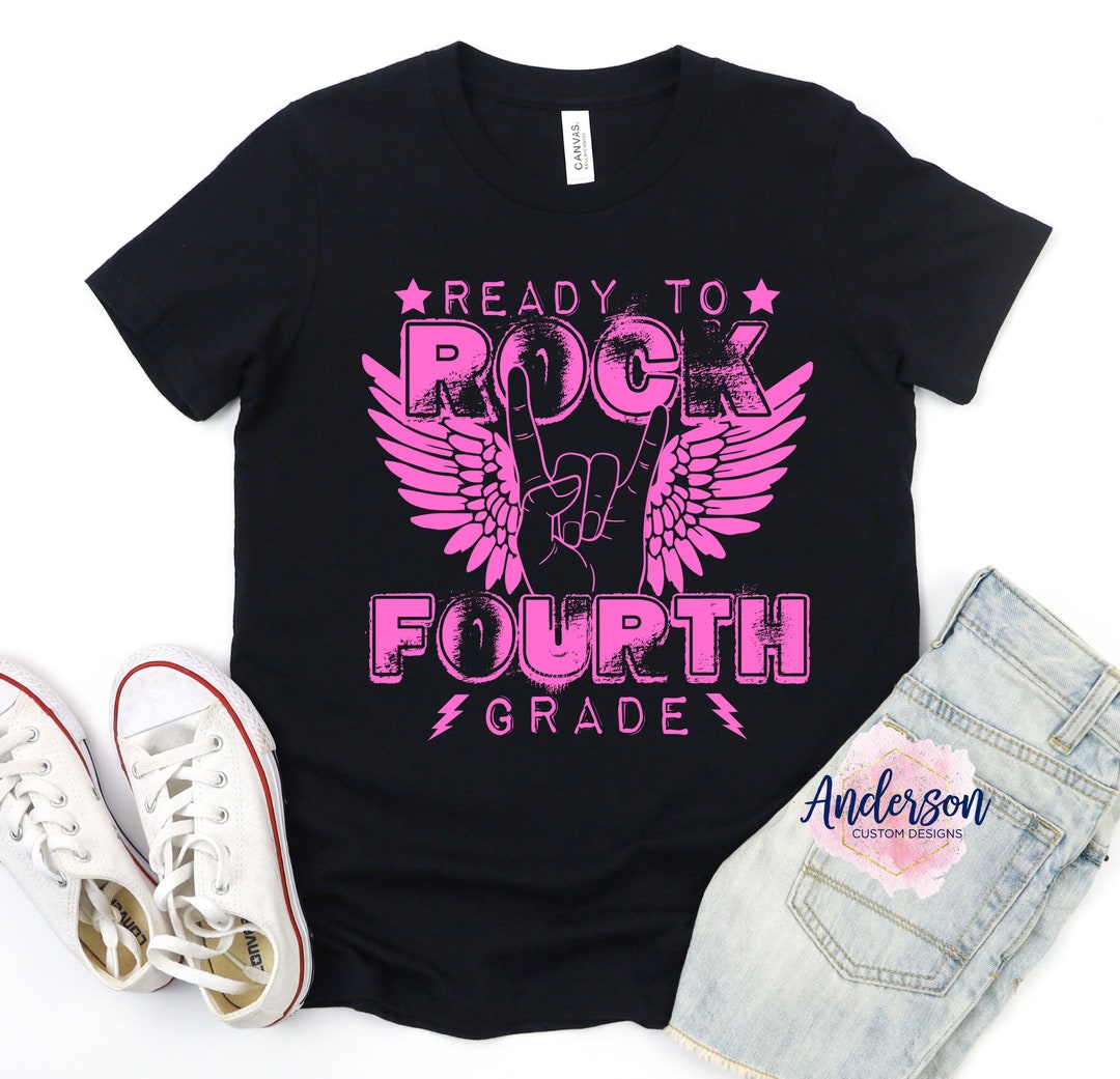 Ready to Rock Fourth Grade ~ Fourth Grade ~ First Day of Fourth Grade ...