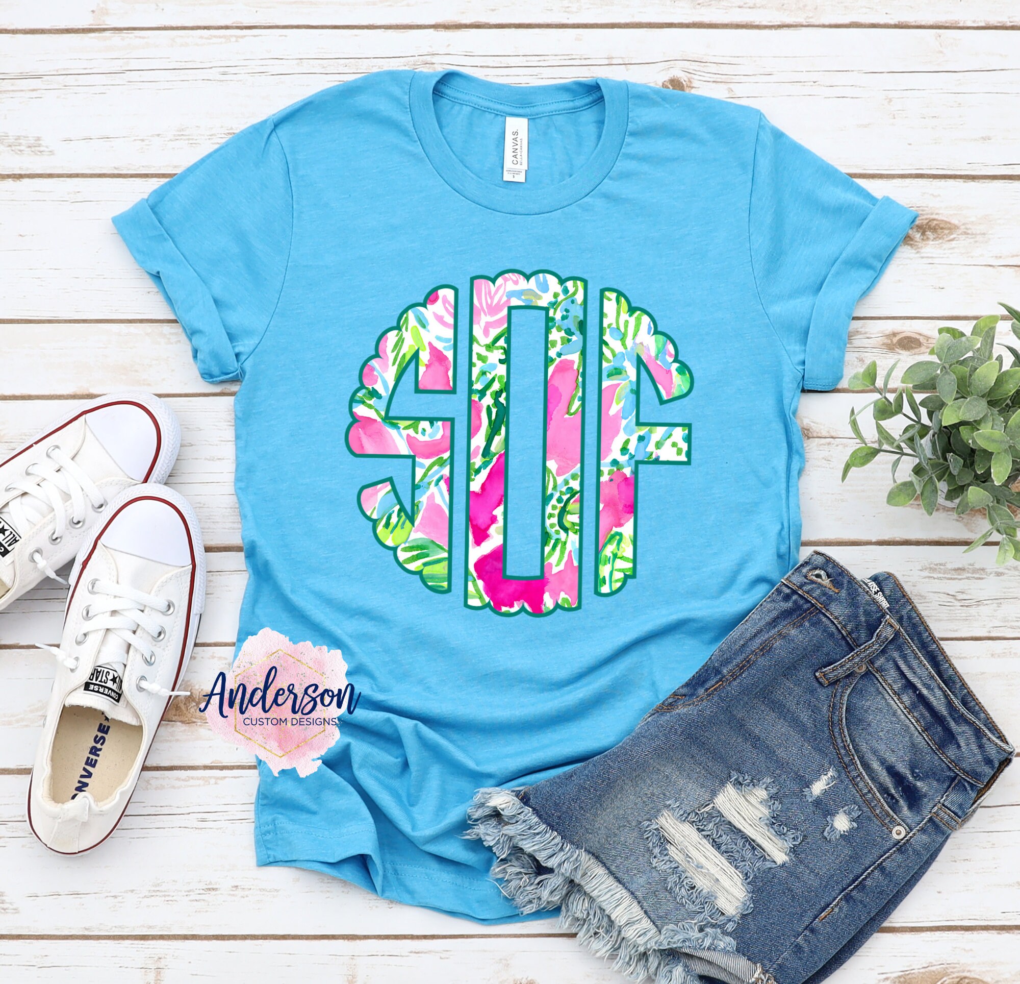 Lilly Inspired Monogram Personalized Lilly Monogram Custom - Etsy