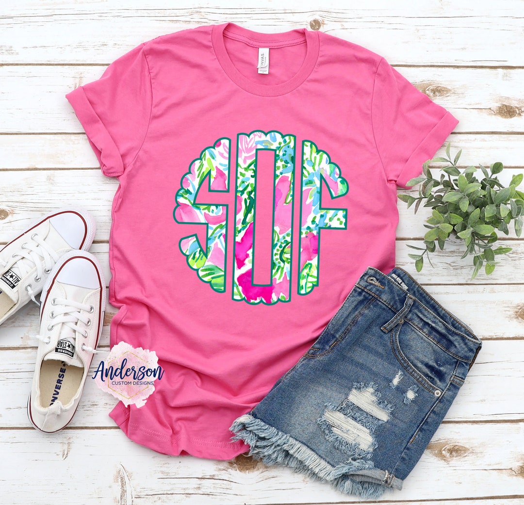Lilly Inspired Monogram ~ Personalized Lilly Monogram ~ Custom Lilly ...