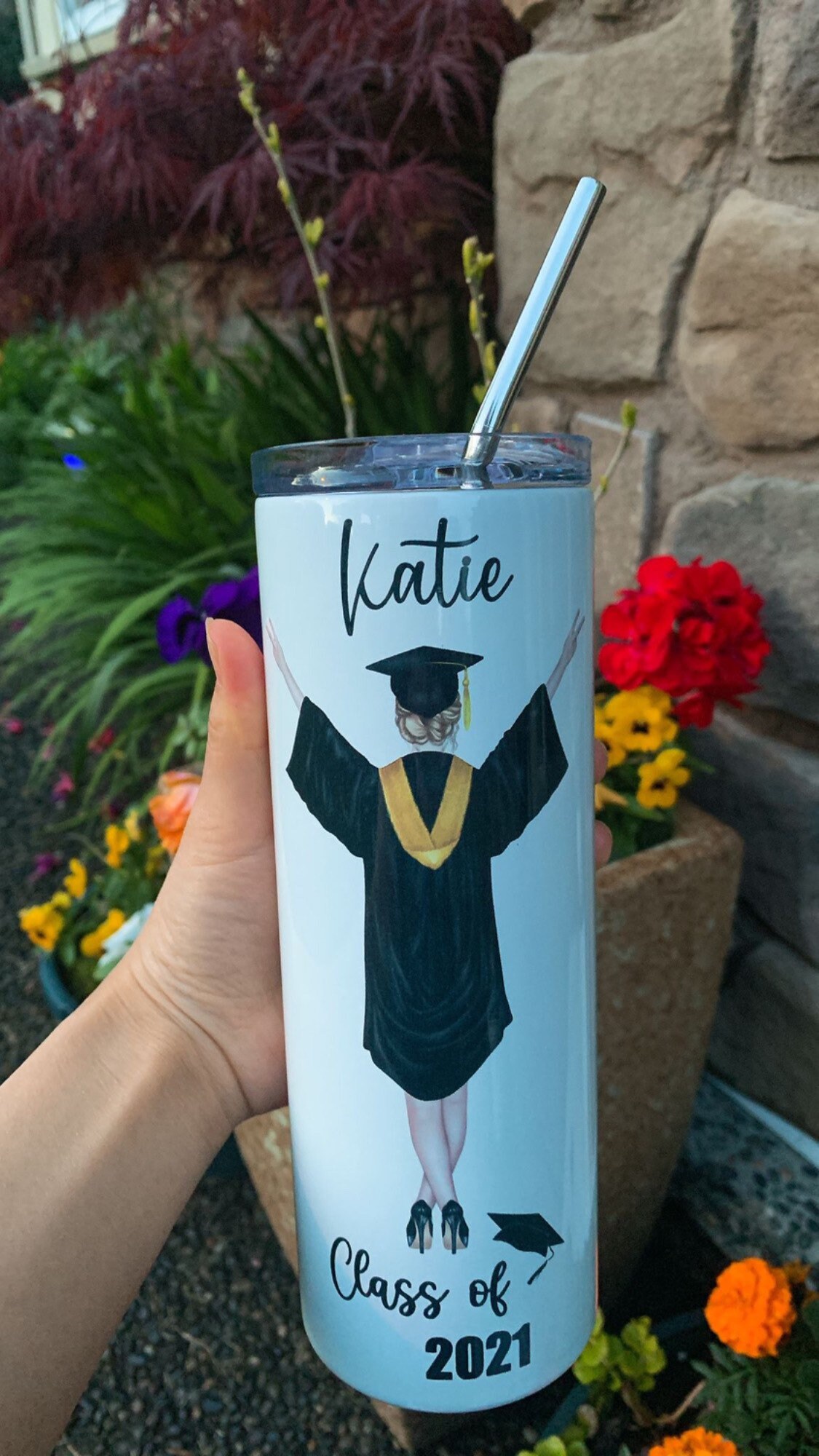 Customizable Graduate Tumbler, Stainless Steel, 20 Oz - Etsy Canada