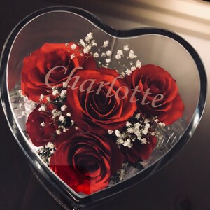 Medium-sized Heart Eternity Forever Rose, Couple Gifts , Anniversary ...