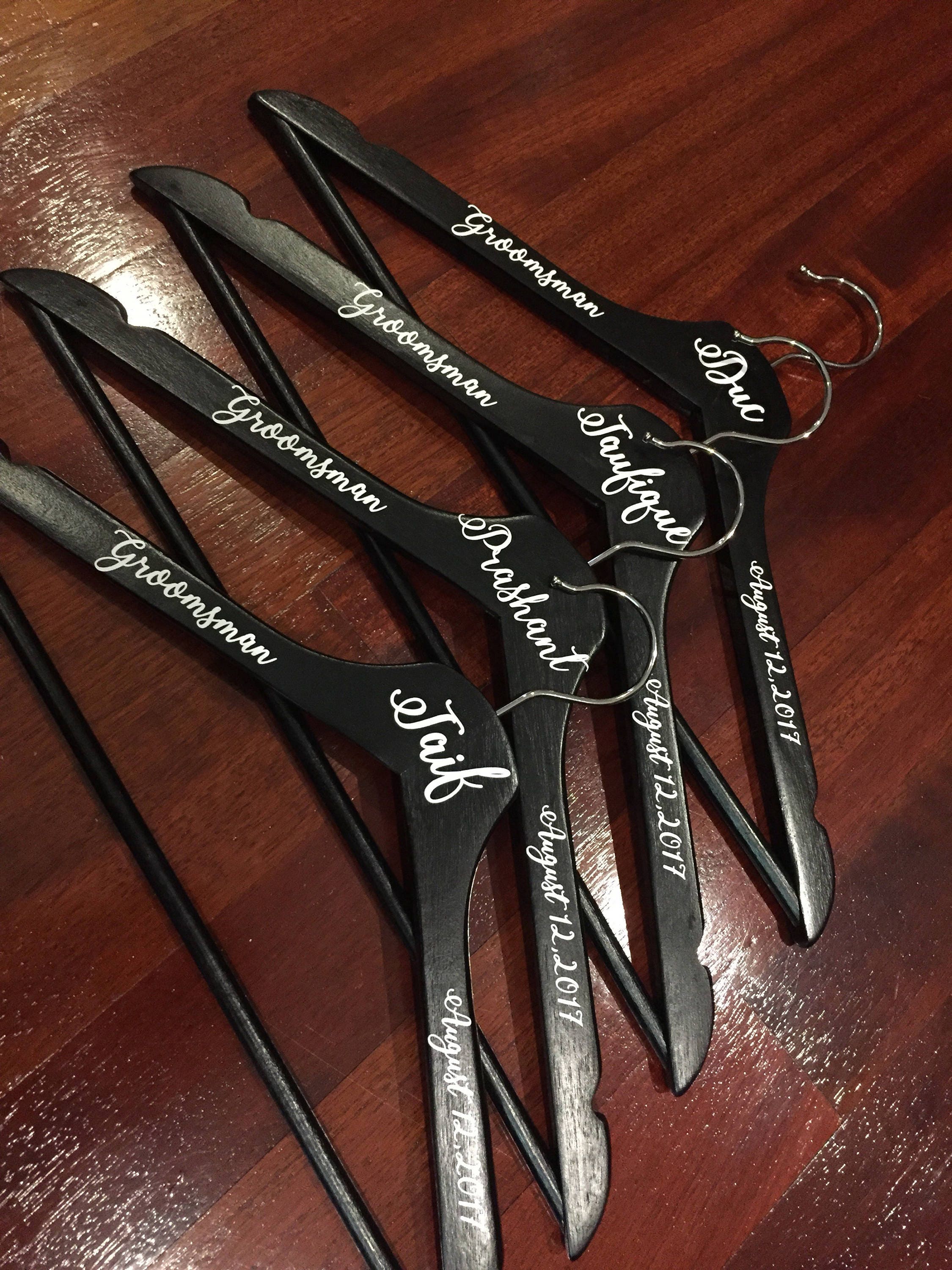 Vinyl Hangers for the Groomsmen Best Man Hangers - Etsy