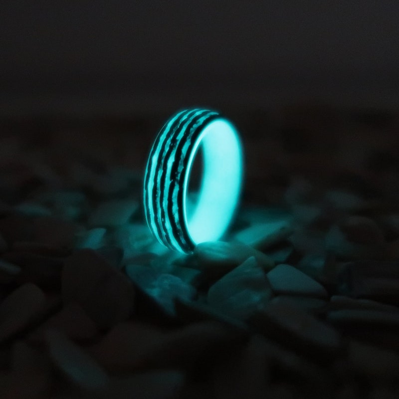 Couples Glow in the Dark Rings - Etsy
