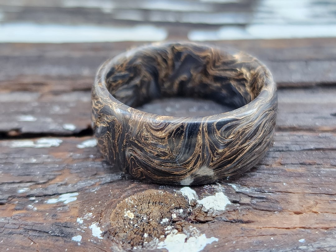 Forged Carbon Fiber ,forged Carbon Ring, Forged Ring , Wedding Ring ...