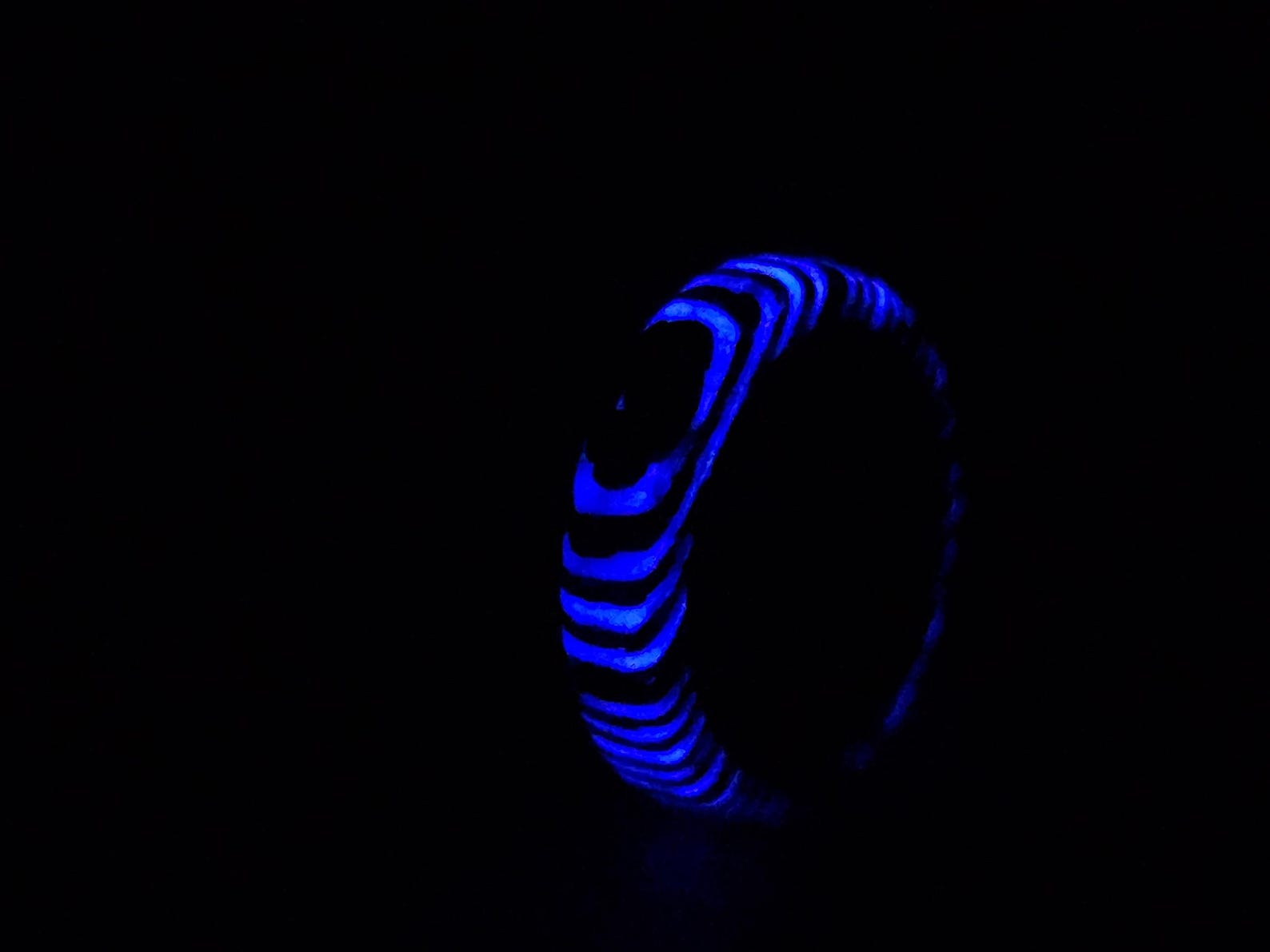 Carbon Fiber Purple Glow in the Dark, Men's Wedding Ring, Purple Glow ...