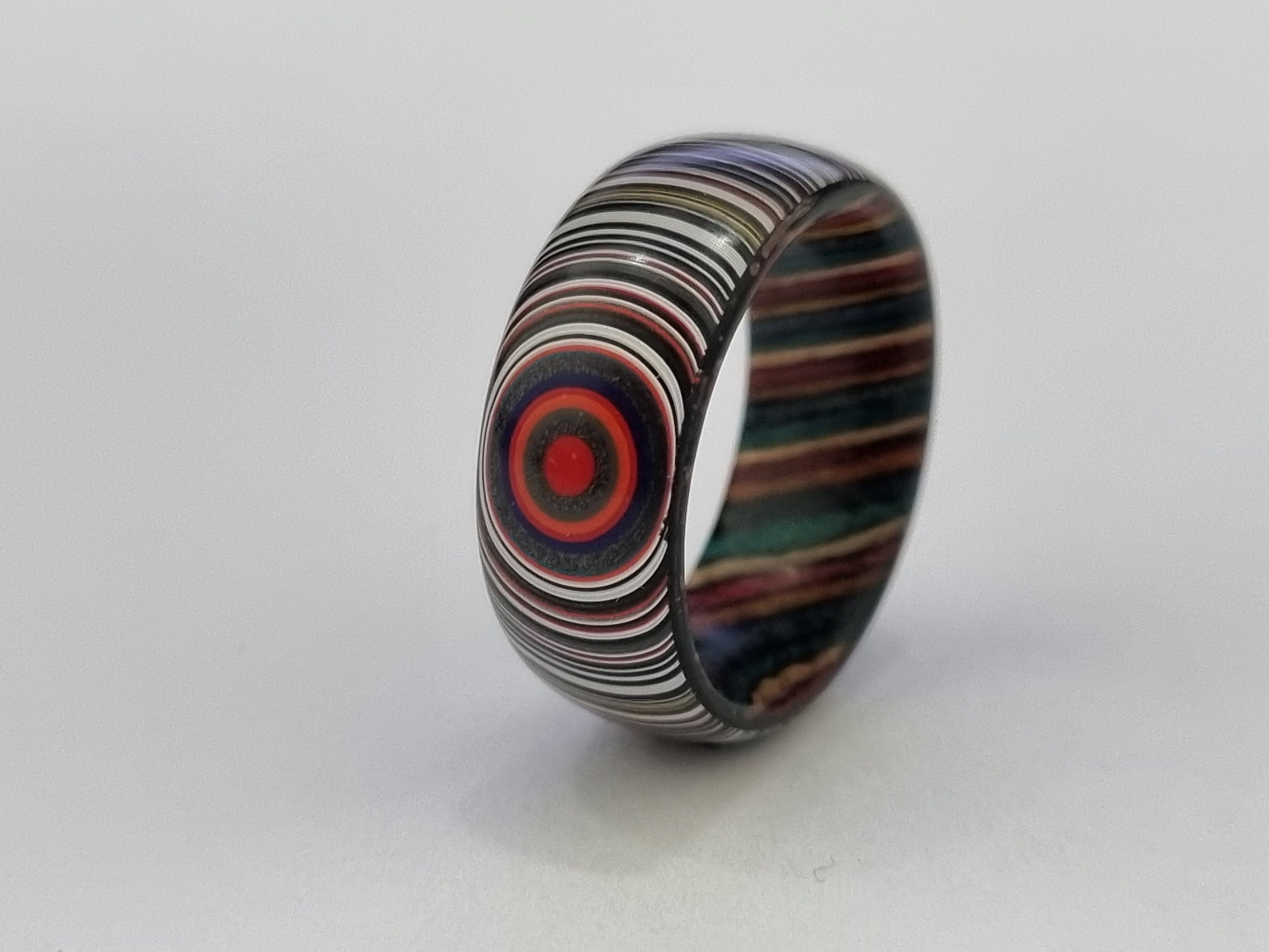 Wood and Fordite Ring. Fordite Jewelry Fordite Ring Wedding - Etsy Israel