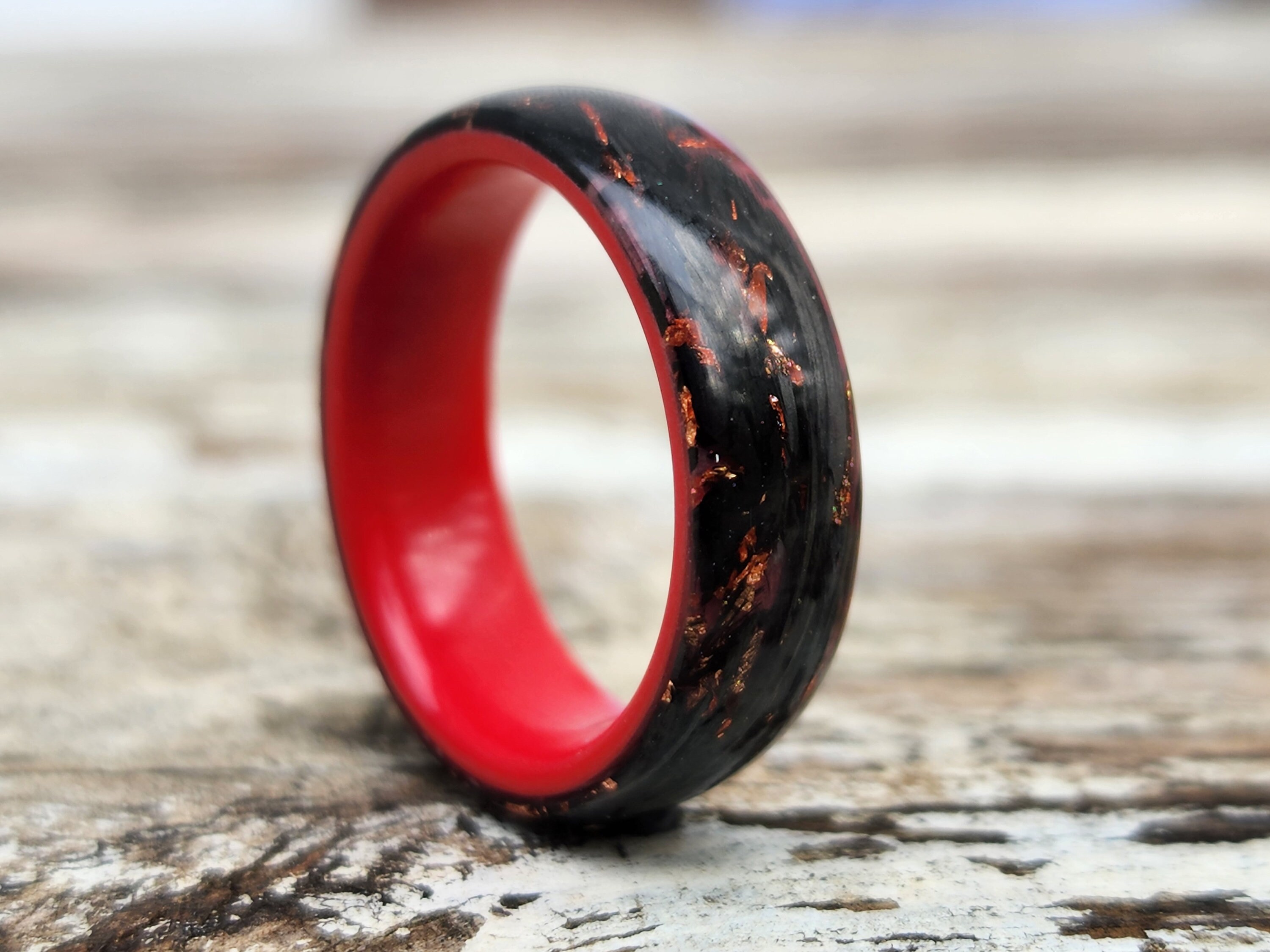 Forged Carbon Fiber forged Carbon Ring Forged Ring Wedding - Etsy