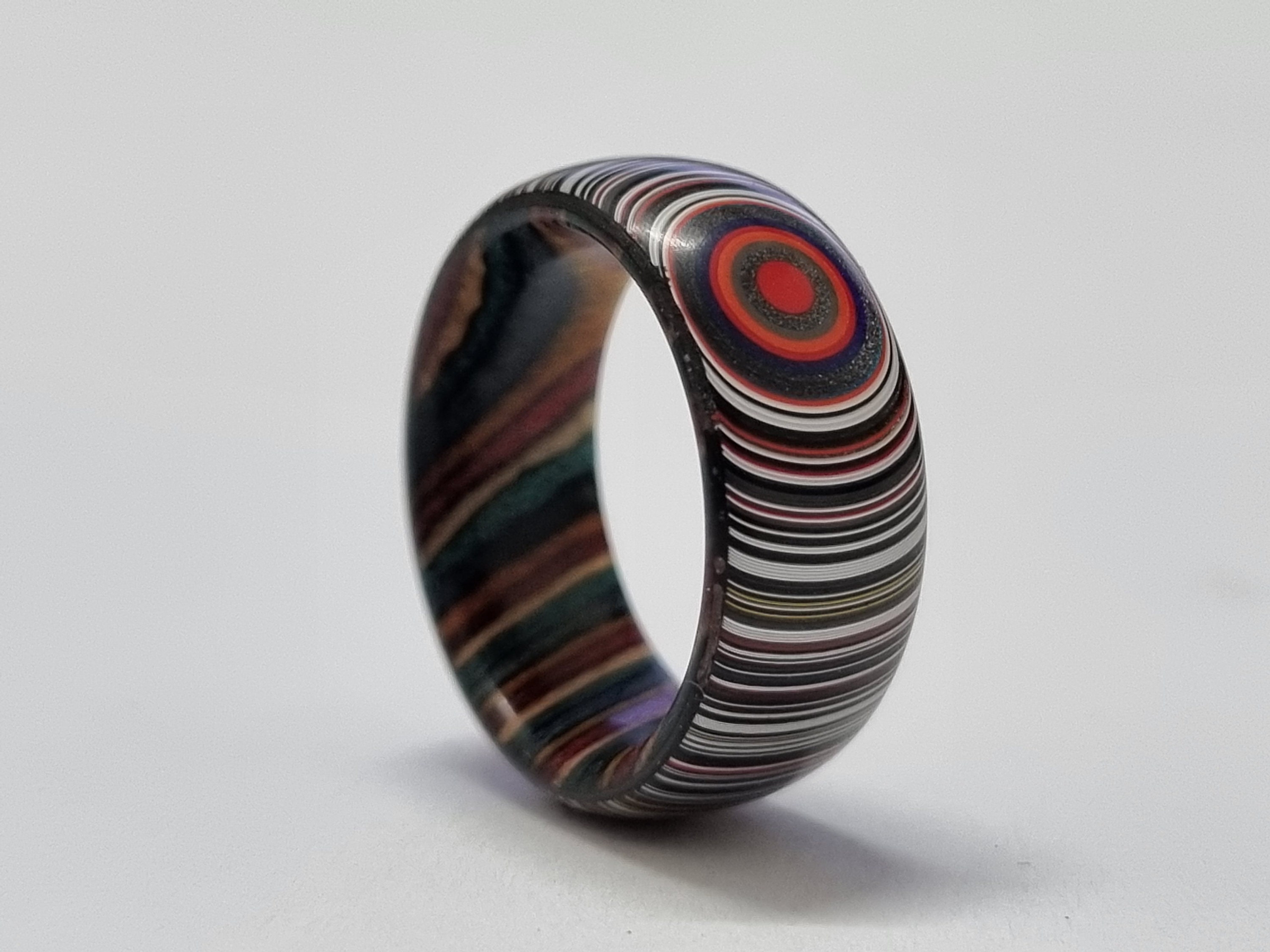 Wood and Fordite Ring. Fordite Jewelry Fordite Ring Wedding - Etsy Israel