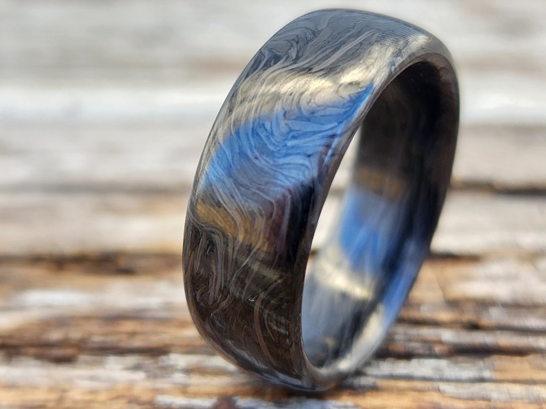 Forged Carbon Fiber forged Carbon Ring Forged Ring Wedding - Etsy