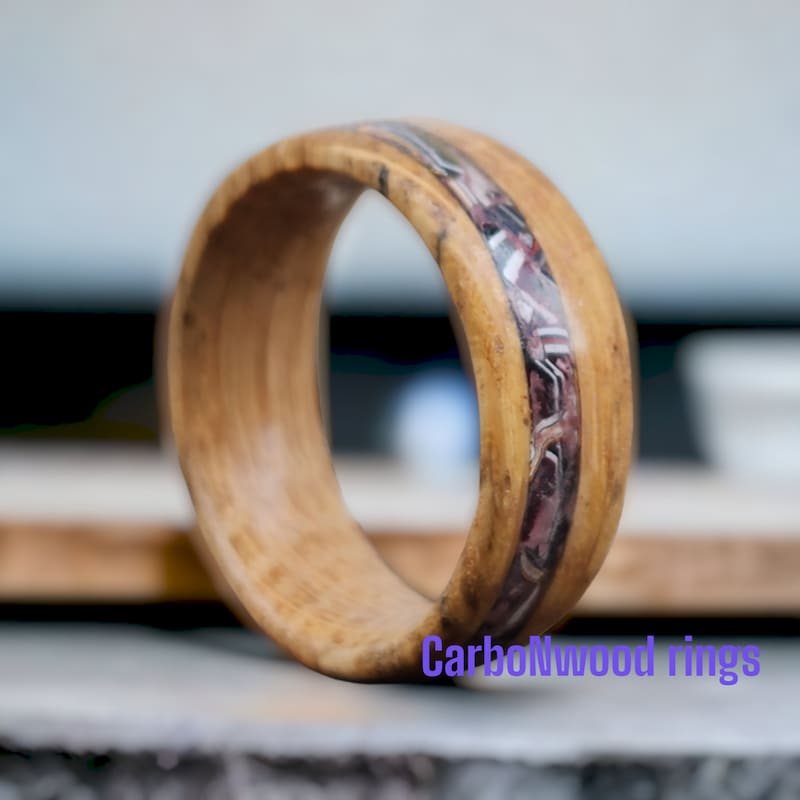 Wood Metal Ring - Etsy