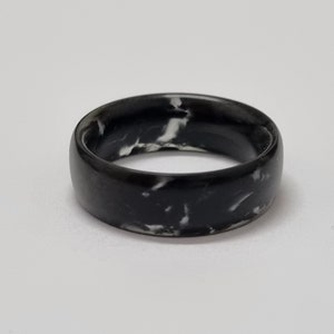 Carbon Fiber Forged Glow in the Dark Ring, Wedding Ring, Blue Glow Ring ...