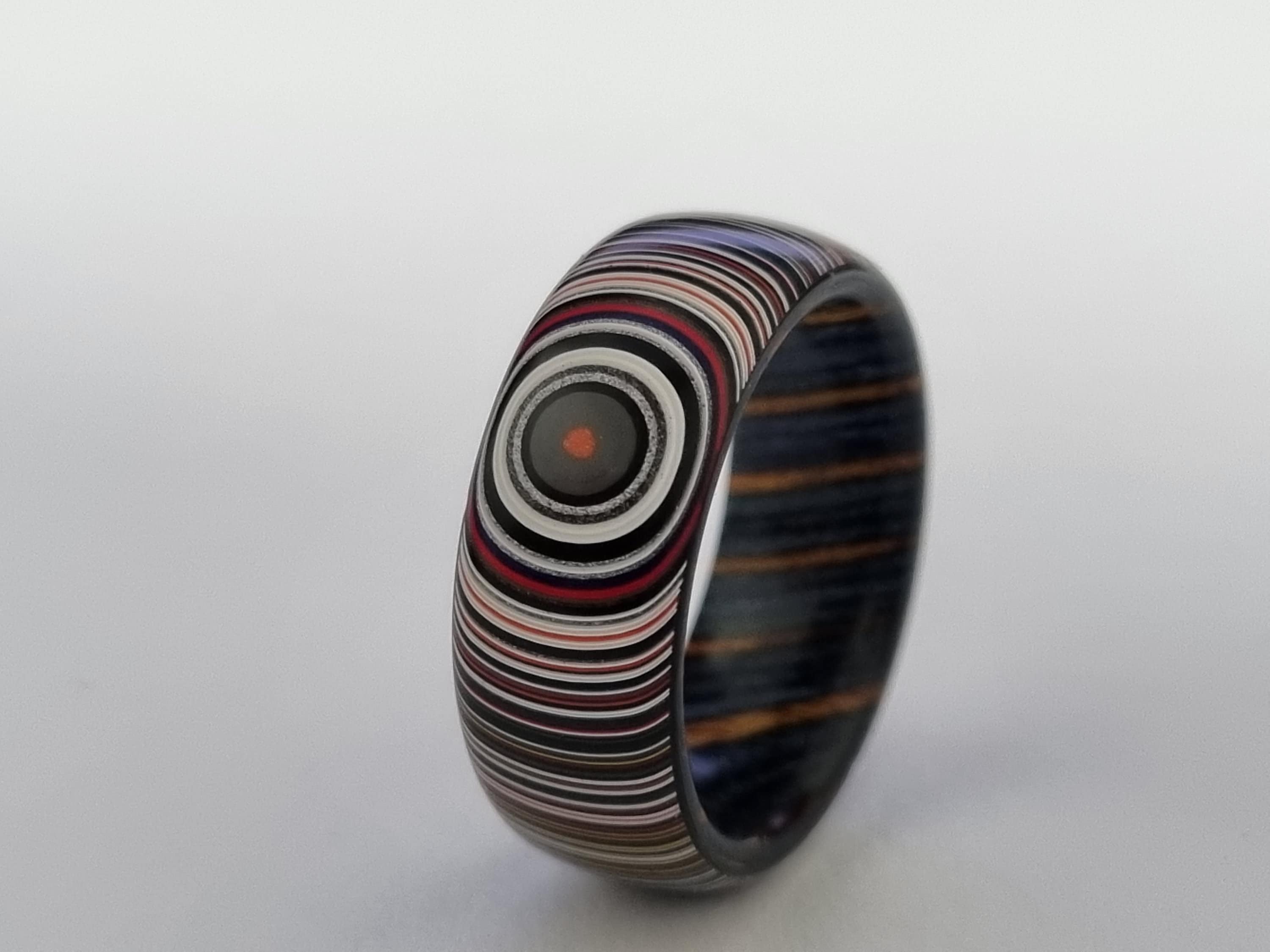 Wood and Fordite Ring. Fordite Jewelry Fordite Ring Wedding - Etsy Israel