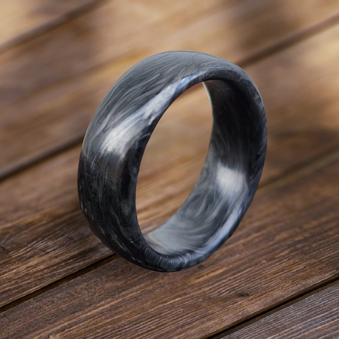 Forged Carbon Fiber ,forged Carbon Ring, Forged Ring , Wedding Ring ...