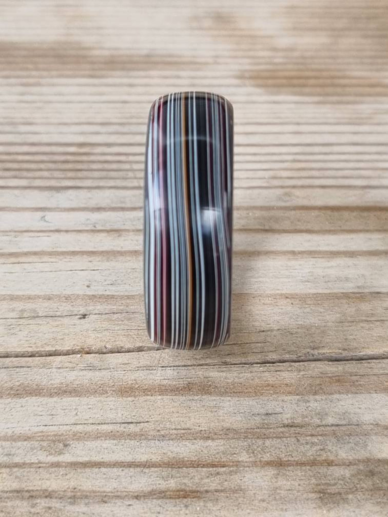 Titanium Fordite Ring, Fordite Jewelry, Fordite Ring, Wedding Ring ...