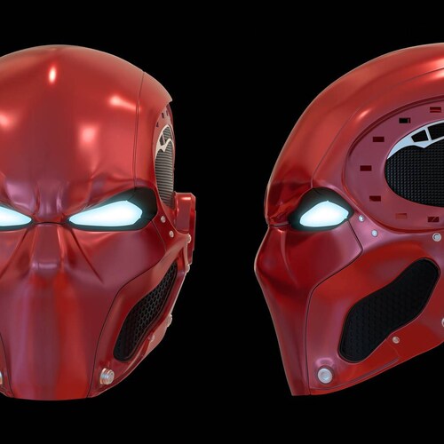 Red X Robin Teen Titans Helmet 3d Model Printable Costume | Etsy