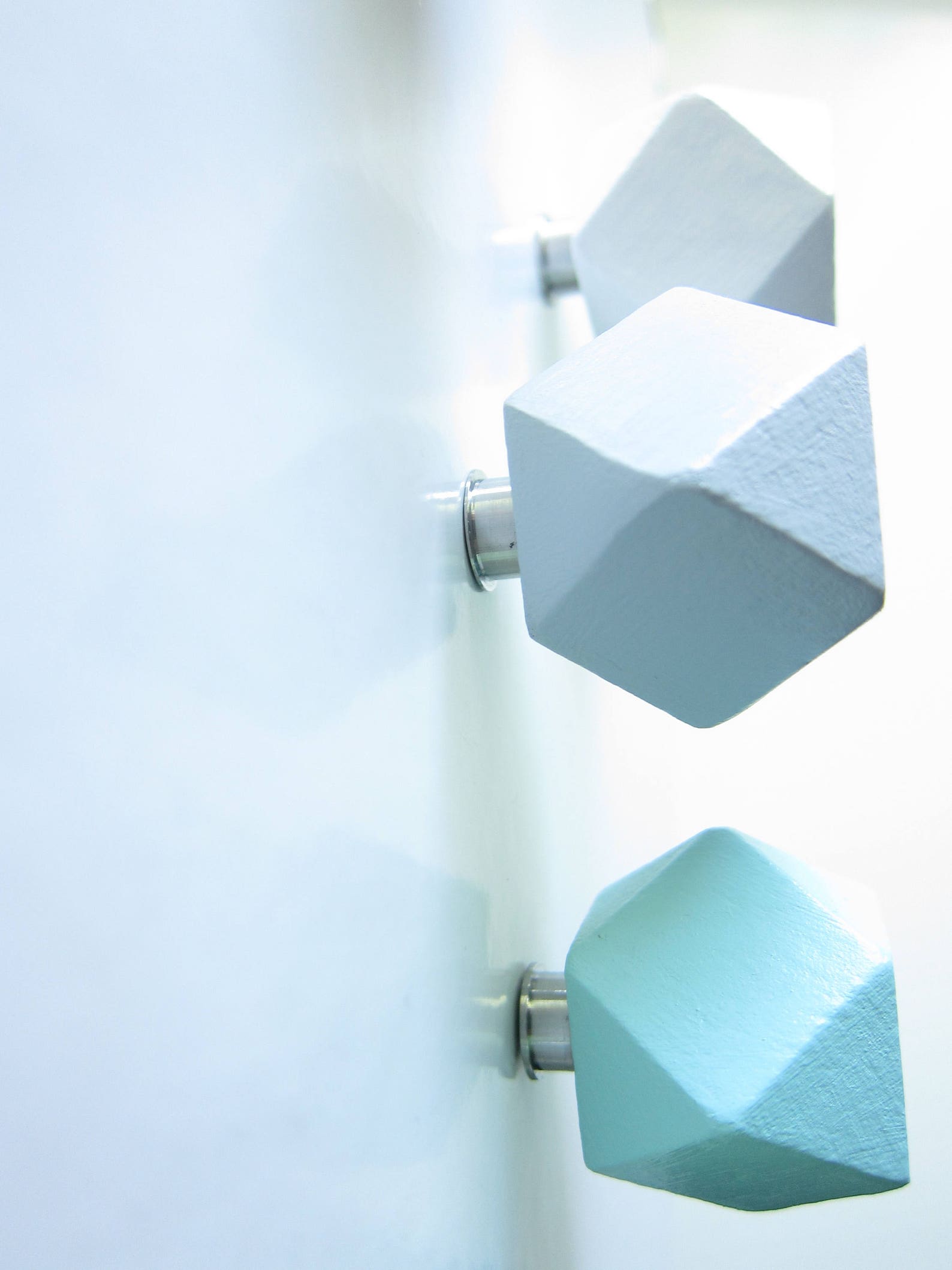 Large Geometric Knobs Choose Colors Hexagon Knobs Colorful - Etsy