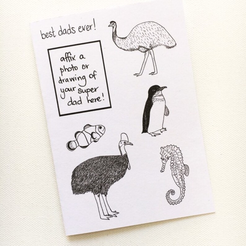 Best Dads Ever Greeting Card Unique Fathers Day Card Gumdots | Etsy