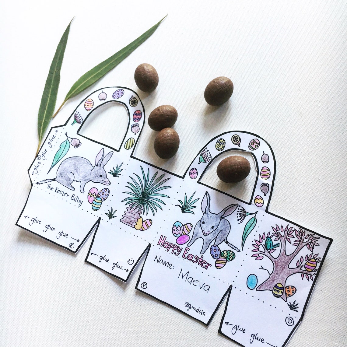 Easter Bilby Kids Activity Printable Bundle Colour in Nature - Etsy ...