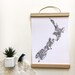 Illustrated Map of New Zealand- A4 and A5 Unique Map Illustration Print ...