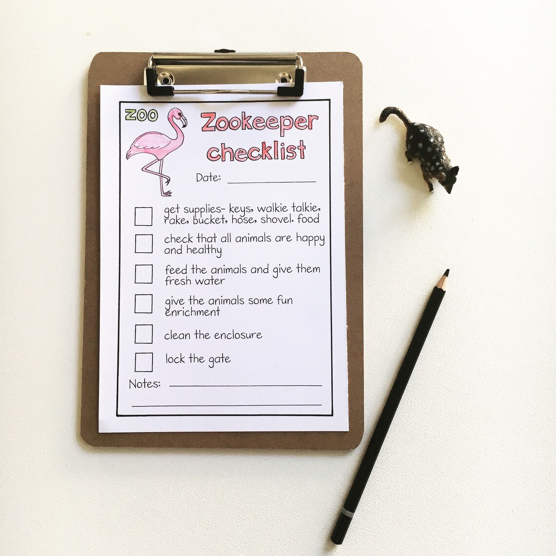 Zoo Keeper Dramatic Play Kids Activity Printable Bundle Diy | Etsy