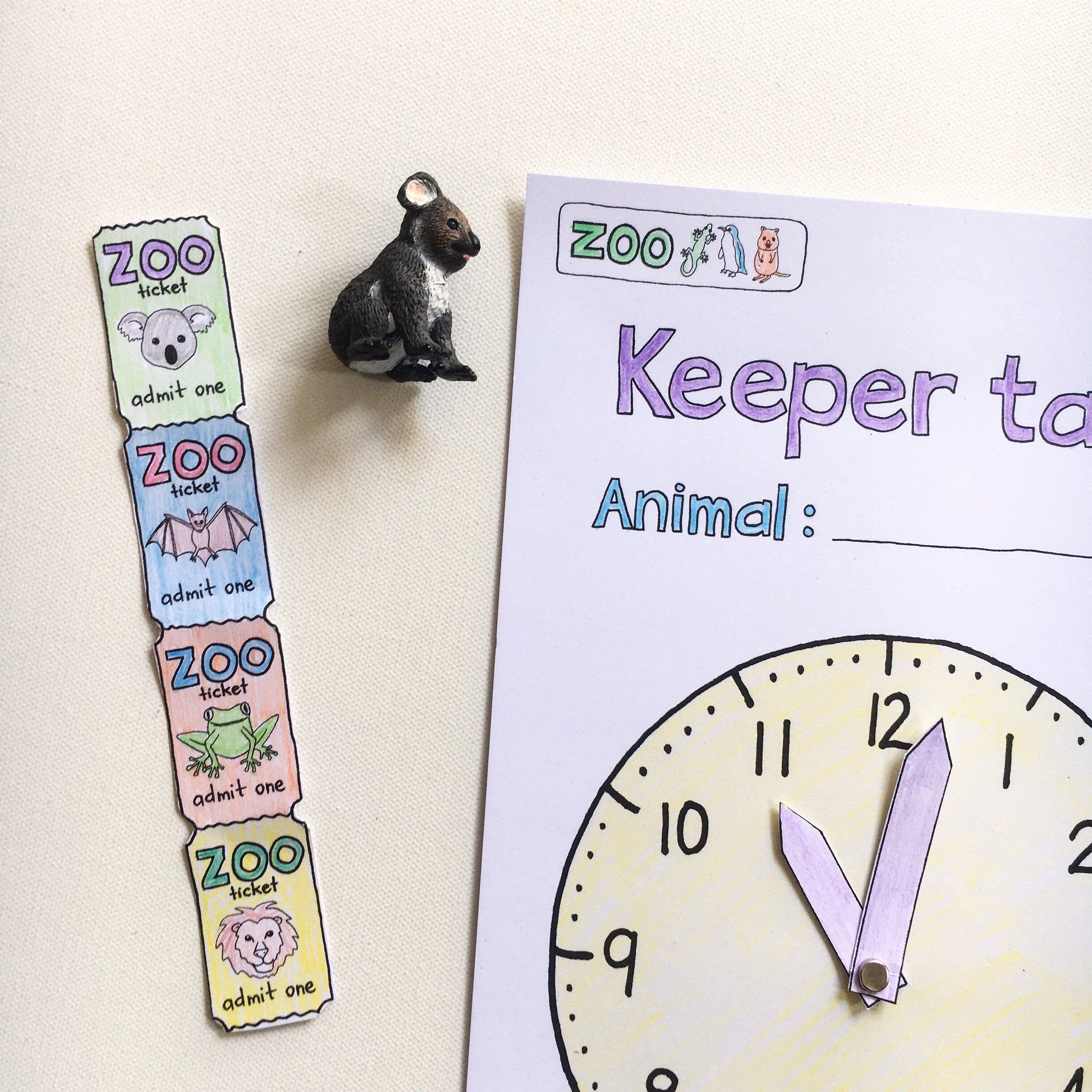 Zoo Keeper Dramatic Play Kids Activity Printable Bundle Diy - Etsy ...